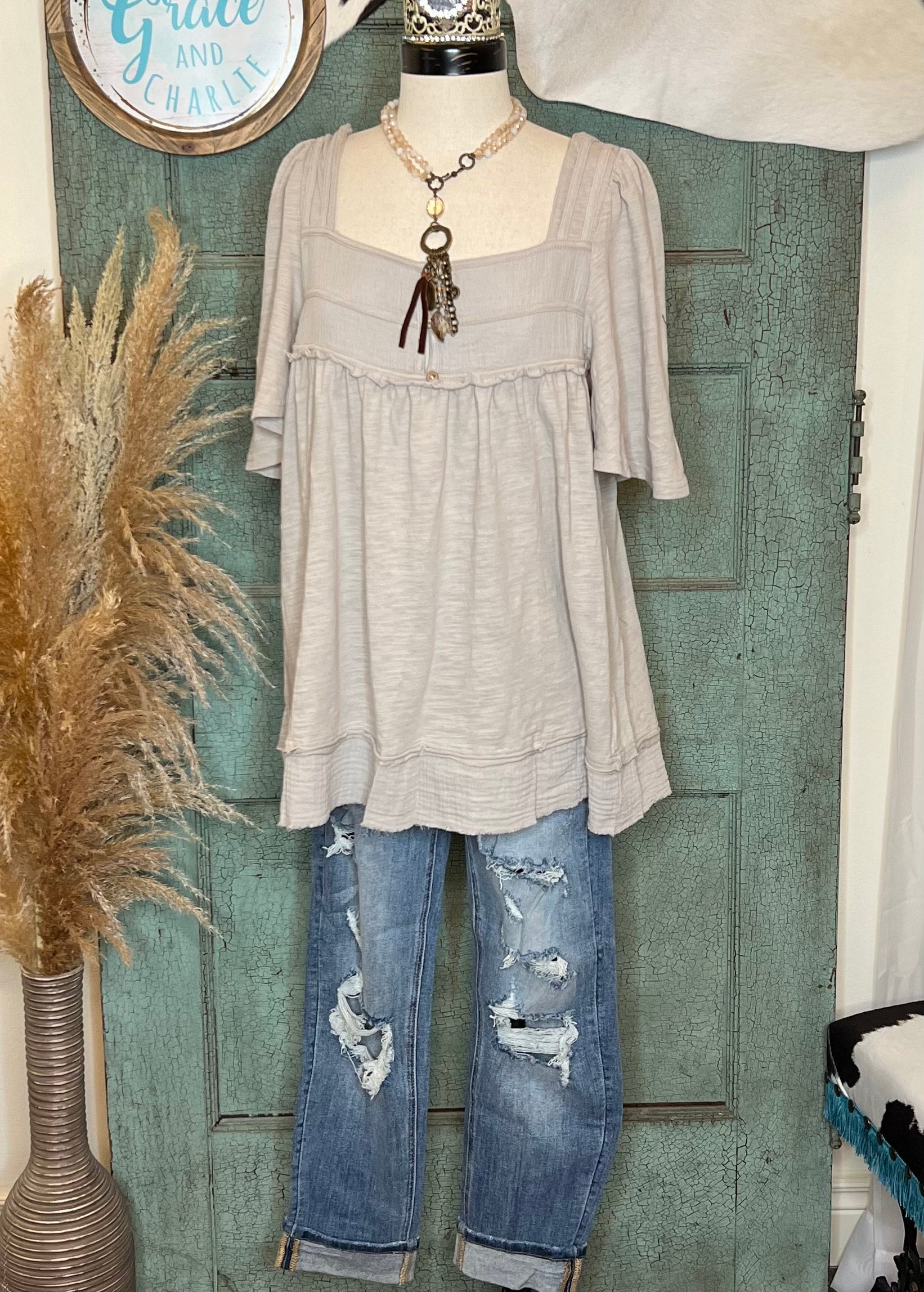 Sugarcane Top | Grace & Charlie Boutique